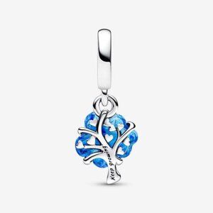 Pandora | Jewelry | Pandora Blue Murano Glass Family Tree Dangle Charm ...